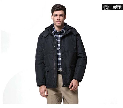 LONDON FOG/伦敦雾官方店男装冬款可脱卸帽大码羽绒服LW11WJ802