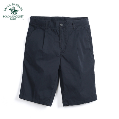 圣大保罗男装五分裤大码短裤宽松全棉5分中裤薄款宽松版休闲裤子