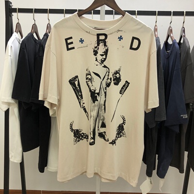 ENFANTS RICHES DEPRIMES FW25宽松版型复古水洗工艺做旧短袖T恤