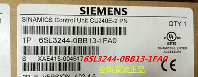 西门子G120控制单元CU240E-2PN-F全新原装正品6SL3244-0BB13-1FA0