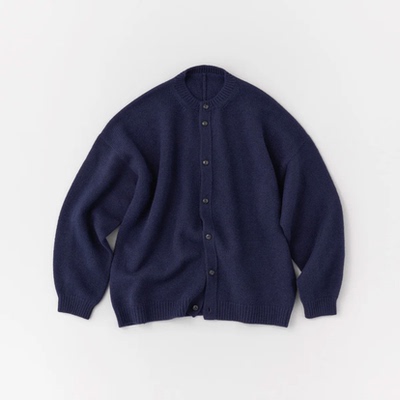 匆匆匆匆包税包邮日本arts science圆领长袖直筒宽松羊绒开衫毛衣