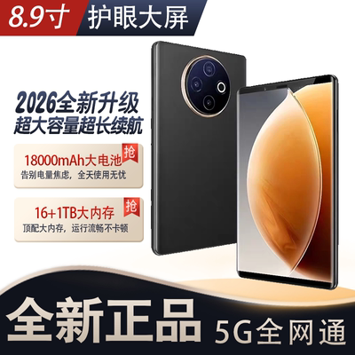 8.9寸超大屏手机5G全网通18000mAh长续航16GB大内存七寸以上字体