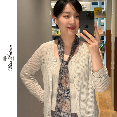 MP甜美灰针织开衫吊带套装