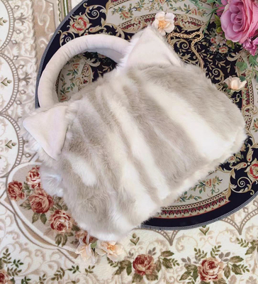 可爱猫咪少女毛绒包手提斜跨