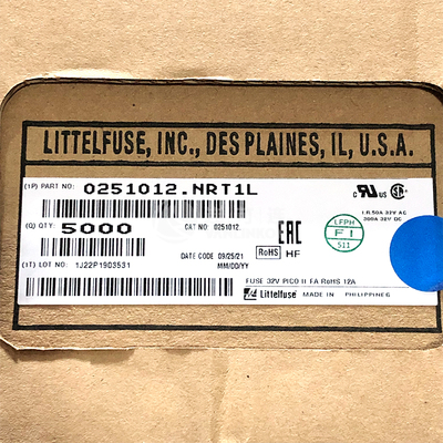 0251012.NRT1L  Littelfuse  电路保护  现货库存