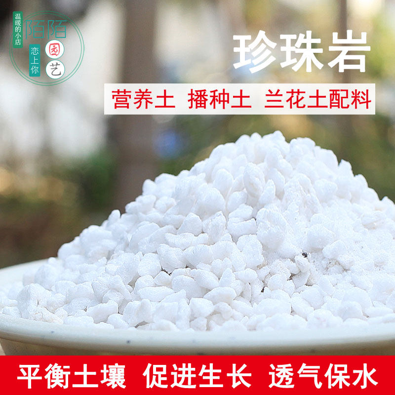 园艺珍珠岩多肉植物种植基质营养土育苗叶插播种兰花栽培土配料土