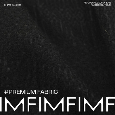 AGN 羊毛面料黑色裤子连衣裙A裙布 宽90CM 260G/M 意大利进口