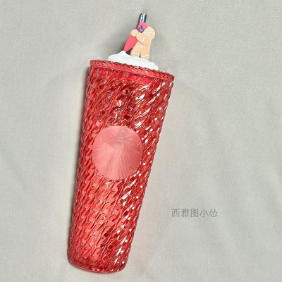星巴克2025台湾圣诞节吸管杯