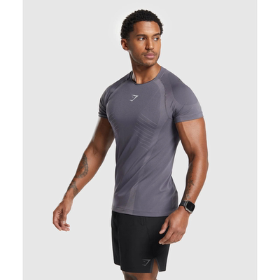 现货 GYMSHARK APEX SEAMLESS T-SHIRT 高弹无缝运动训练短袖T恤