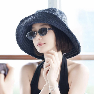 新款FAKE老钱风女士偏光墨镜ME时尚猫眼近视太阳眼镜框架nocap