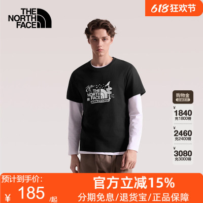 【经典款】北面短袖T恤男女纯棉户外透气新款TheNorthFace|8GVE