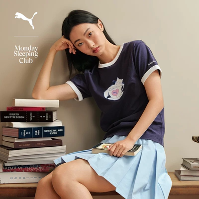 Monday Sleeping Club联名|凉感索罗娜短袖T恤女款PUMA彪马638988