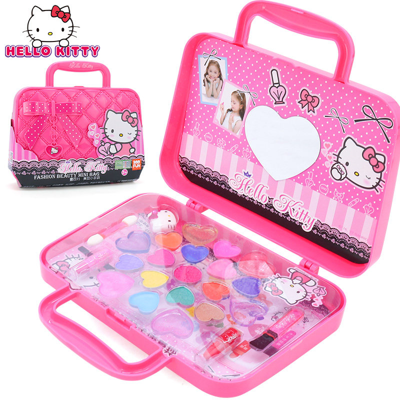 HelloKitty儿童化妆品公主彩妆盒女孩演出化妆包过家家彩妆盒玩具