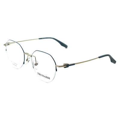 TRUSSARDI杜鲁萨迪近视眼镜架男女不规则半框可配防蓝光TSW1028T