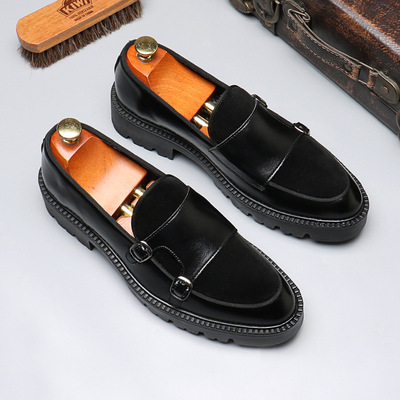 Loafers帅气马衔扣小皮鞋男士休