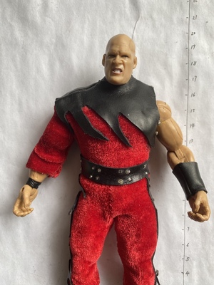 限量版 kane 大红凯恩 wwe 关节超可动 jakks摔跤手人偶 衣服原配