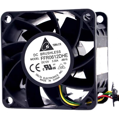 台达6038 12V 3.3A 6CM/厘米大风量服务器风扇FFR0612DHE改装风扇