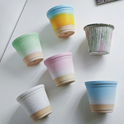 肌理陶瓷创意绿植吸水透气桌面