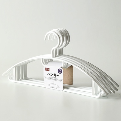 日本进口塑料衣架防滑不起包家用挂衣架子防肩角晾衣架衣撑