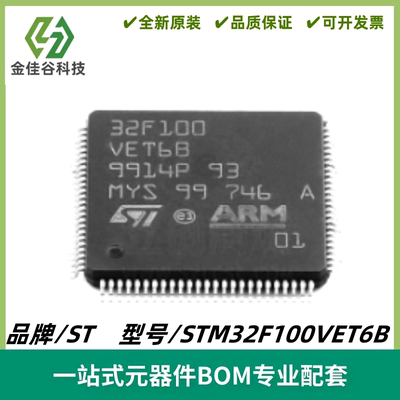 STM32F100VET6B 封装LQFP-100 32位微控制器 MCU单片机 质量保证