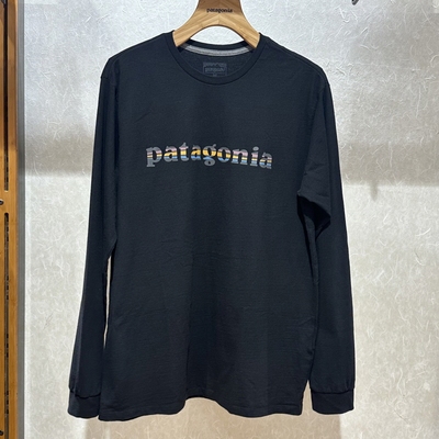不退换PATAGONIA T恤 LS 73 Text LogoResponsibili 37780Q7 5H13