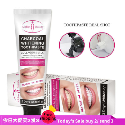 toothpaste Charcoal Bamboo Whitening Tooth竹炭洁净牙膏