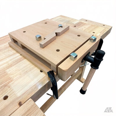 家用小型实木多功能木工工作台