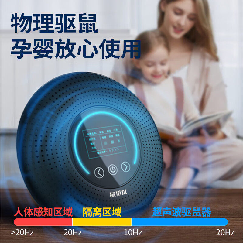 鼠道难超声波驱鼠器500平米DC-9020驱鼠器超声波500㎡驱鼠神器