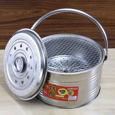 木炭烤火盆炭盆家用烤火炉子烧火盆炭火盆取暖农村碳盆炭炉子室内