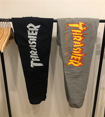thrasher火焰运动长裤实力现货