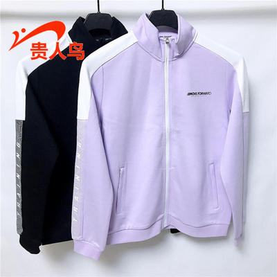 贵人鸟夹克秋季新款紫黑运动服