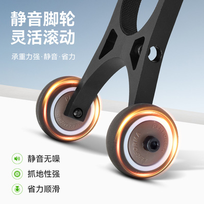 适用于小米M365/1S/PRO滑板车辅助轮支架折叠倒立收纳支架可推拉