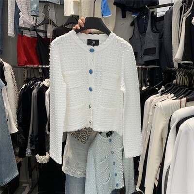 法式气质百搭针织衫外套