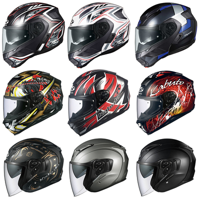 日本OGK头盔RYUKI龙骑空气刀5双镜片神威3揭面盔exceed全盔夏