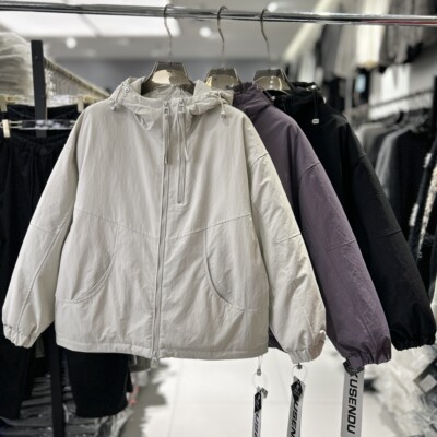 CYC潮牌25冬款双拉链休闲棉服外套连帽设计宽松扩版保暖夹克5105