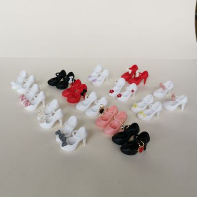 1\6娃娃momoko licca jenny珍藏版st芭芘超模FR鞋子2CM脚穿高跟鞋