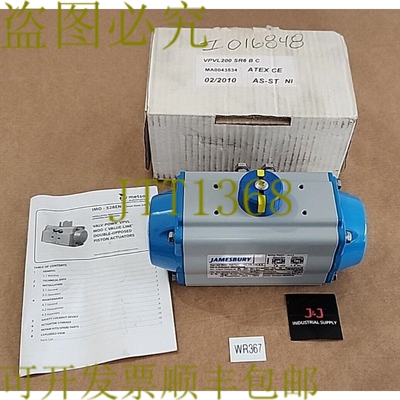 原装供应新  Jamesbury VPVL200 SR6 BC 气动执行器 80Psi 16.7