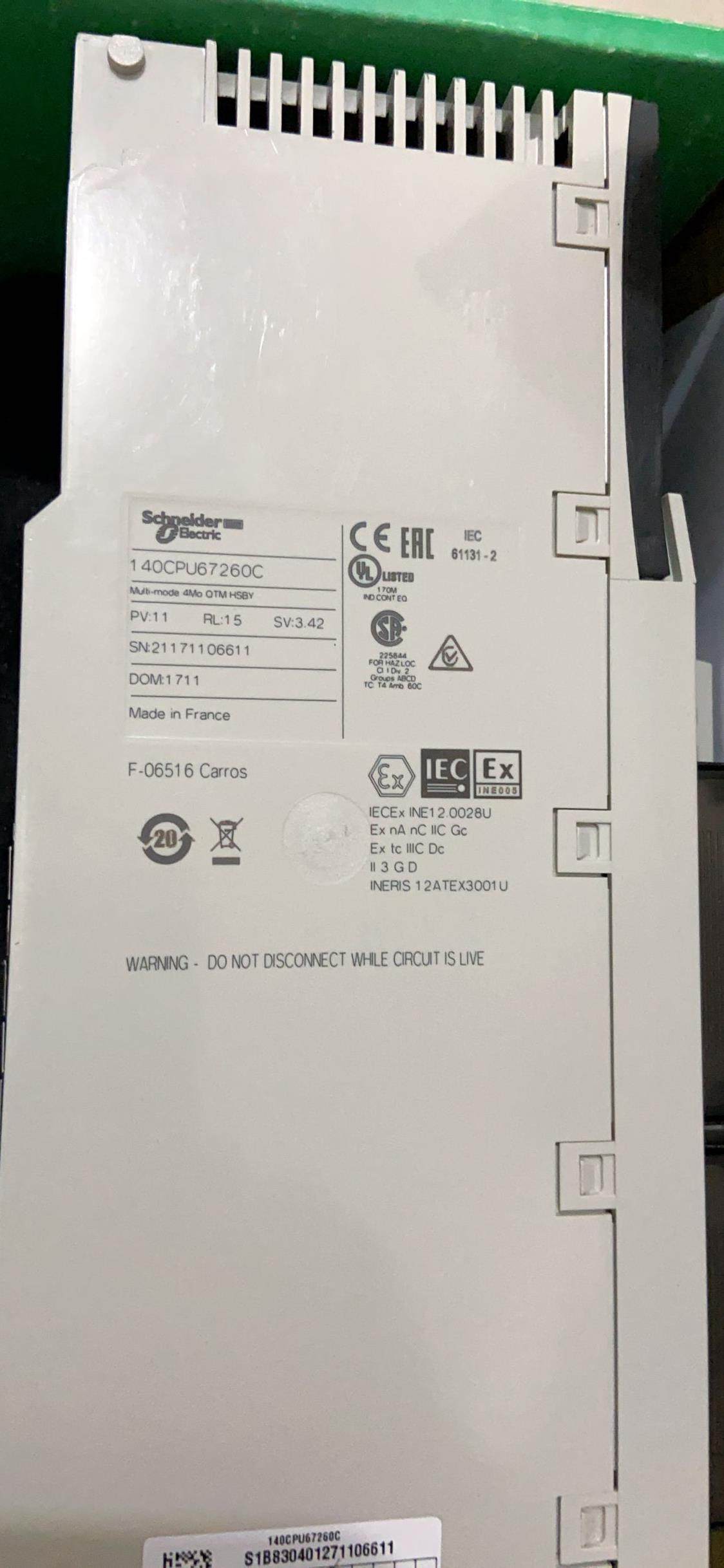 140CPU67260C Unity处理器Modicon Quantum-3072 kB-266 MHz-涂层_虎窝淘