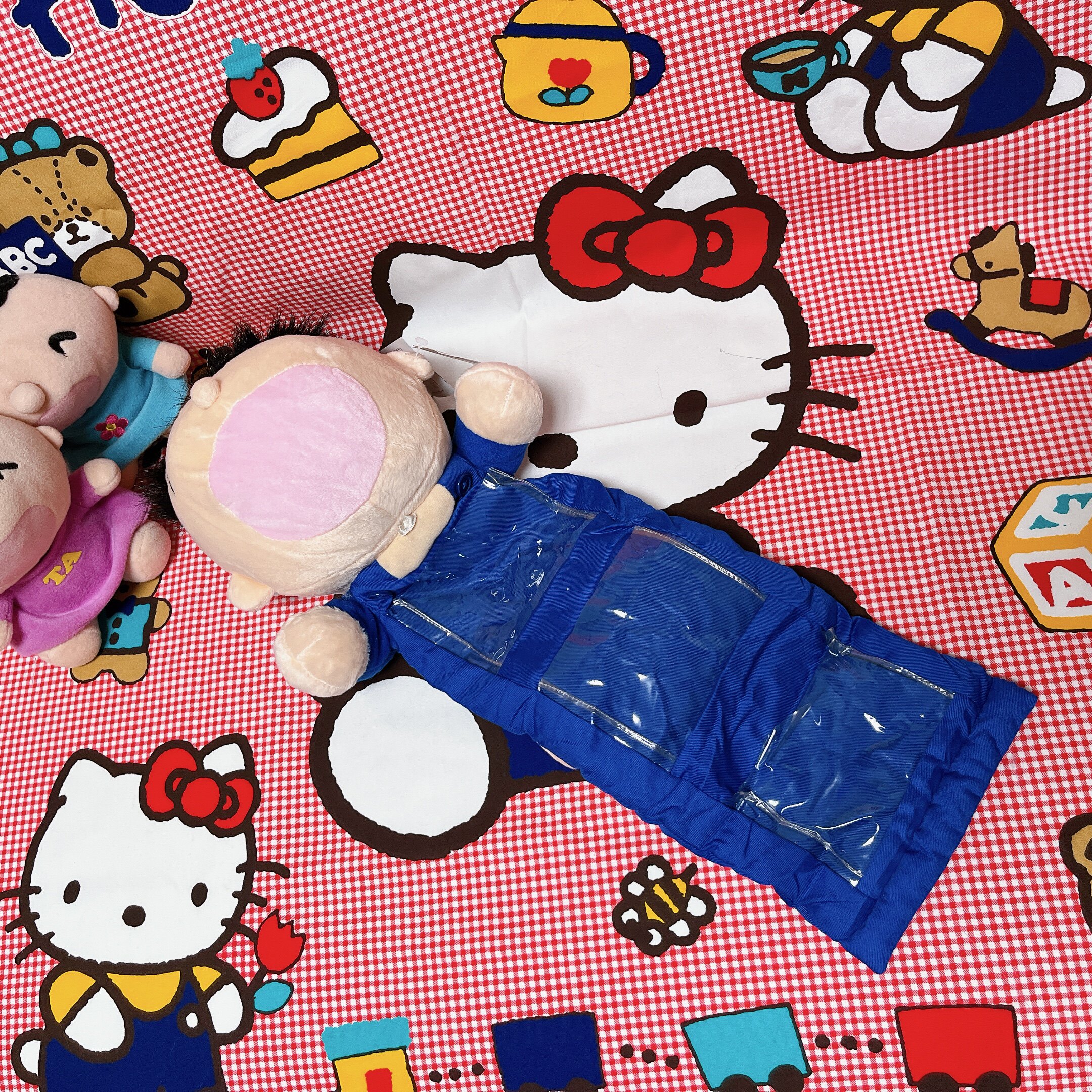 绝版稀有三丽鸥大口仔公仔挂袋中古玩偶minna no tabo plush