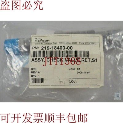 原装供应Parker 8zA-c8l-1/3-ss，215-18403-00，止回阀 - 像新的