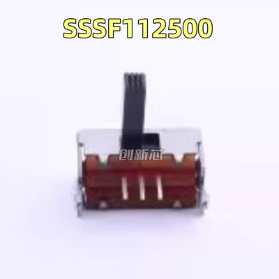 SSSF112500 日本ALPS 滑动拨动开关3脚2档 带支架9MM柄 侧脚5脚