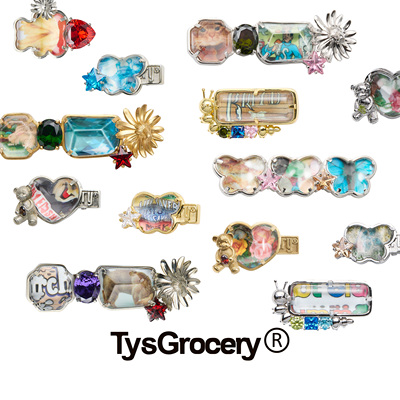 TysGrocery 26 宝石相册系列发夹