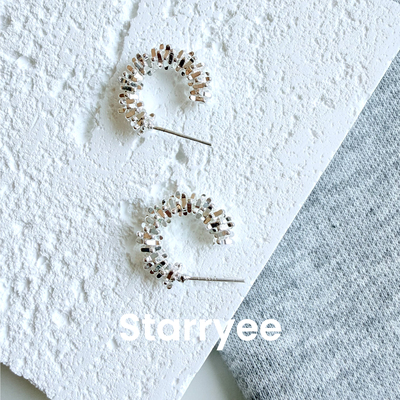 Starryee超闪碎银子气质女耳环