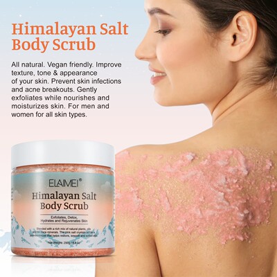 Bath Salt Scrub Body Himalayan Exfoliating Tender Skin磨砂膏