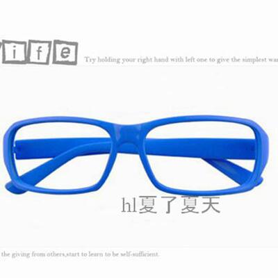 Cosplay 女神异闻录4 PERSONA4 白钟直斗 蓝色 眼镜 镜框 镜架