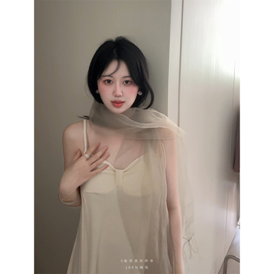 城南边儿4.18仿真丝纱巾发圈