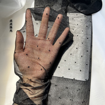 出口大码240斤珠光提花圆点条纹超薄连裤袜纯欲性感高个子丝袜15D