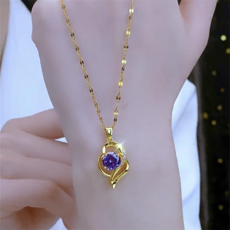 心有所属吊坠项链女网红新款潮小众高级感锁骨链时尚气质百搭配饰