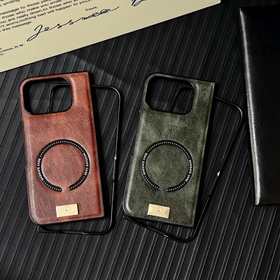 适用谷歌PIXEL10PRO FOLD磁吸手机壳素皮Magsafe无线充电手机套超薄皮纹全包PIXEL10PRO FOLD皮壳韩防摔全包