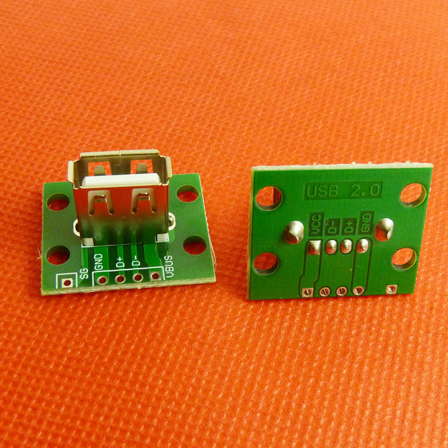 立式USB母座转DIP模块测试板USB母头数据充电线转接板USB插座焊接_虎窝淘
